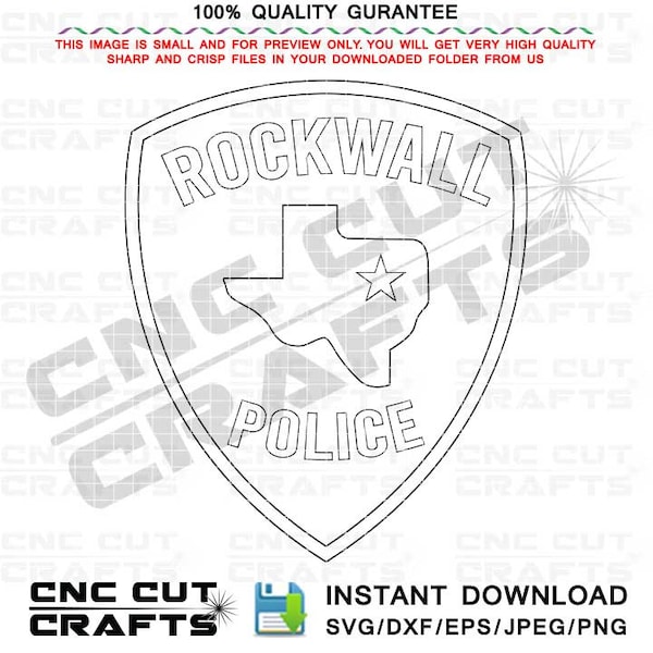 Texas Police Patch Svg - Etsy