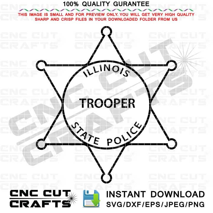 Illinois State Trooper Badge Logo Texas State Police - Gallery
