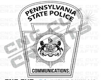Pennsylvania State Police Badge SVG - Etsy