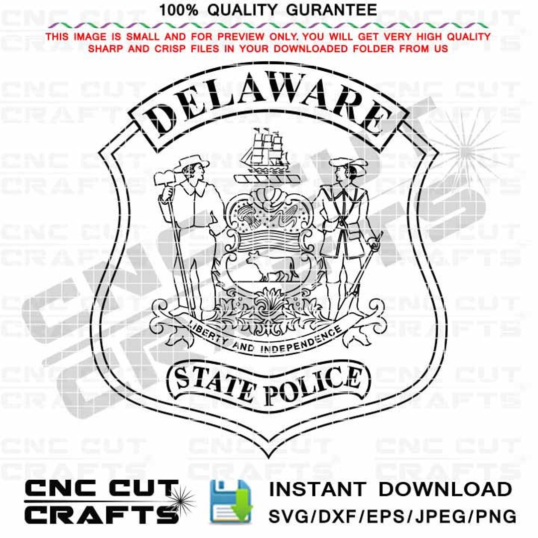 Delaware State Police Svg Vector Badge, Patch, Logo, Emblem, Crest ...