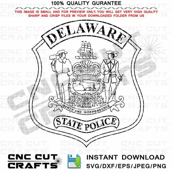 Delaware State Police Svg Vector Badge Patch Logo Emblem | Etsy