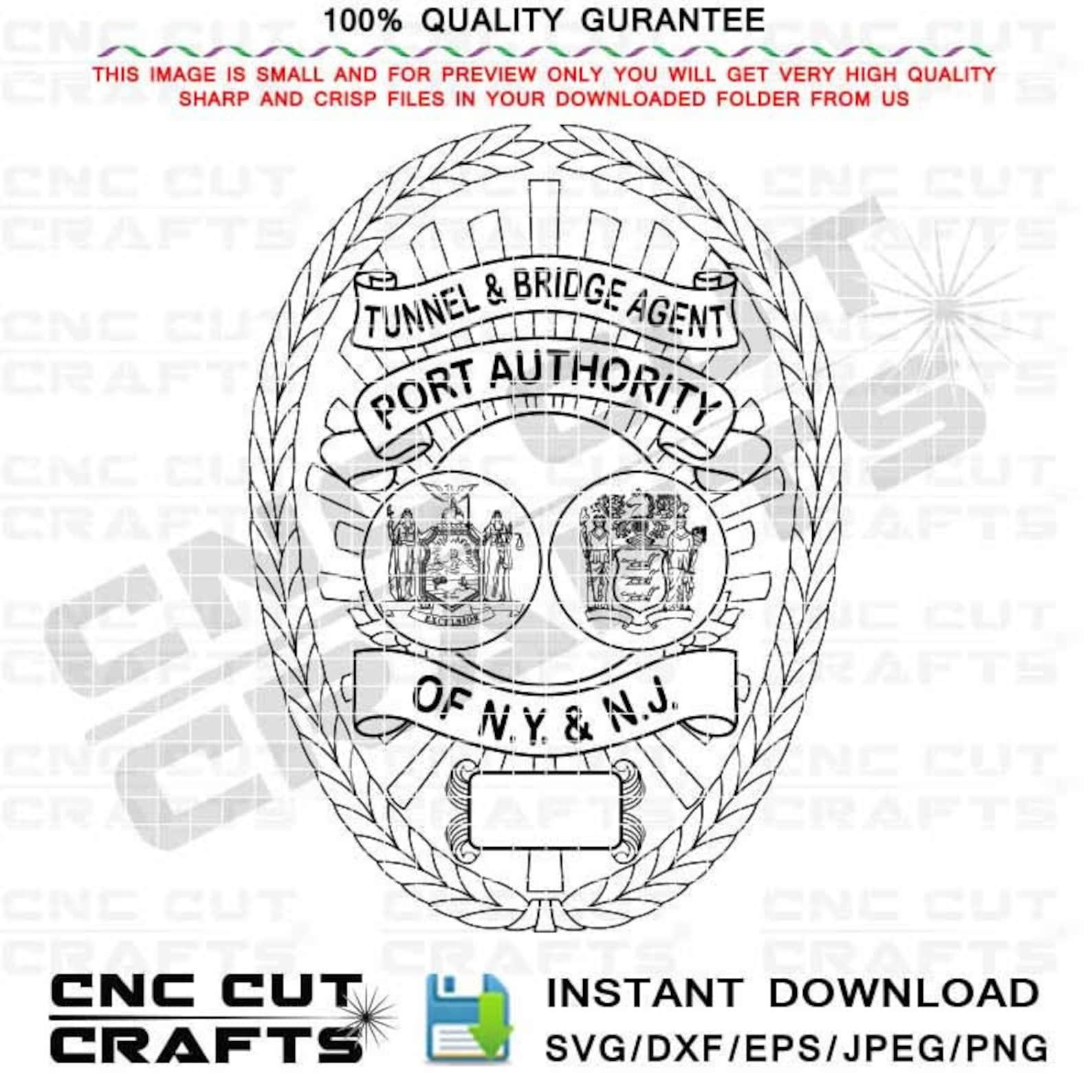 Tunnel and Bridge Agent Badge Vector Svg File of Port - Etsy