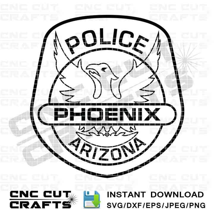Phoenix Police Dipartimento badge patch logo Arizona | Etsy