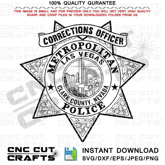 Corrections Officer Badge Vector Logo Emblem Cnc Cut Laser - Etsy