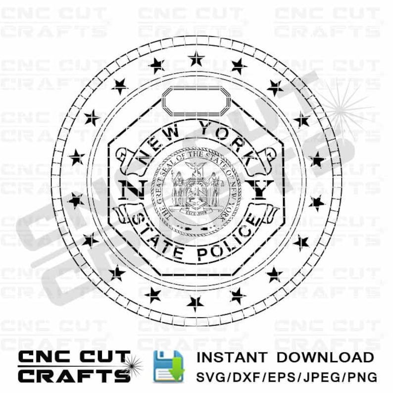 New York State Police Svg Logo Badge V2 NYSP Vector Without | Etsy