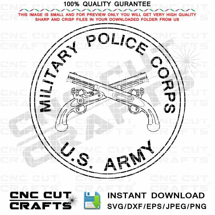 US Army Military Police Corps svg logo insignia parche monograma ...