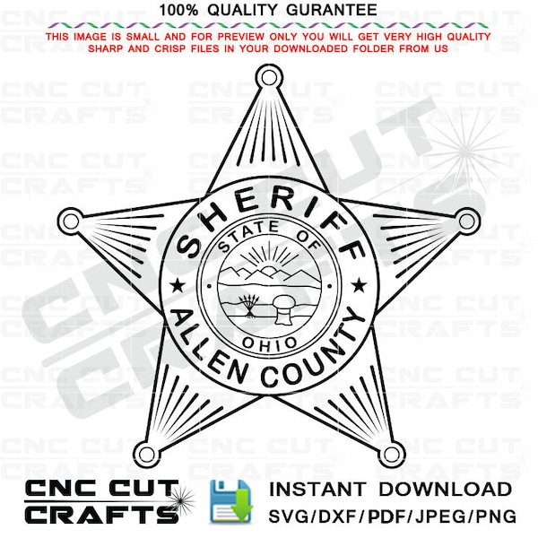 Ohio Sheriff Badge - Etsy