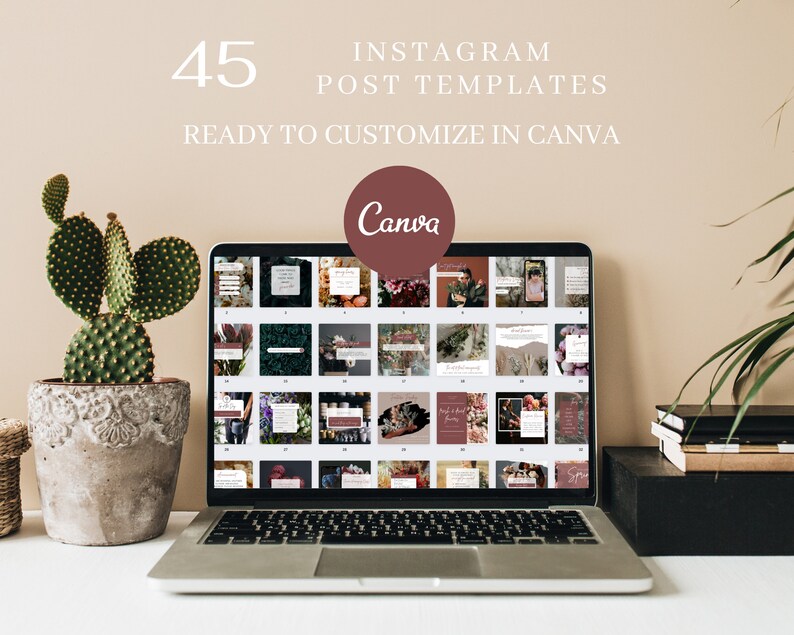 Florist Instagram Story and Post Templates, Floral Insta Social Media ...
