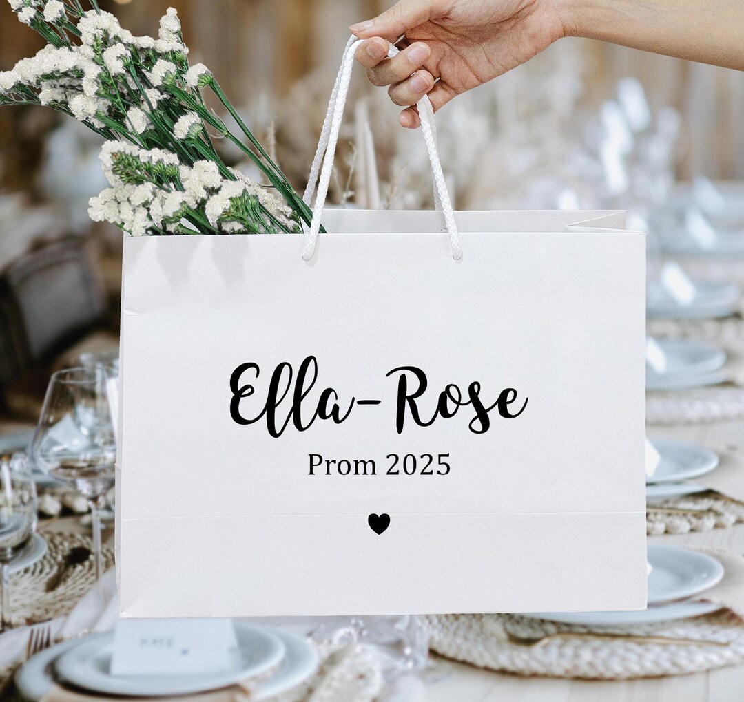 Personalised Prom Gift Bag | Custom Boutique Bag | Luxury Keepsake ...