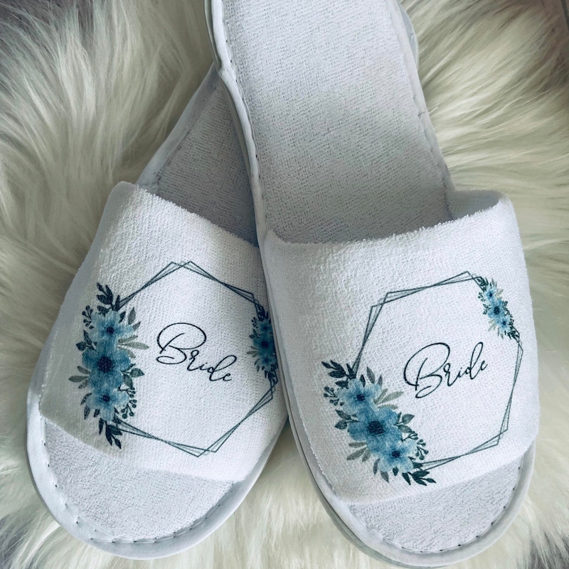 Custom Teal Slippers - Etsy UK
