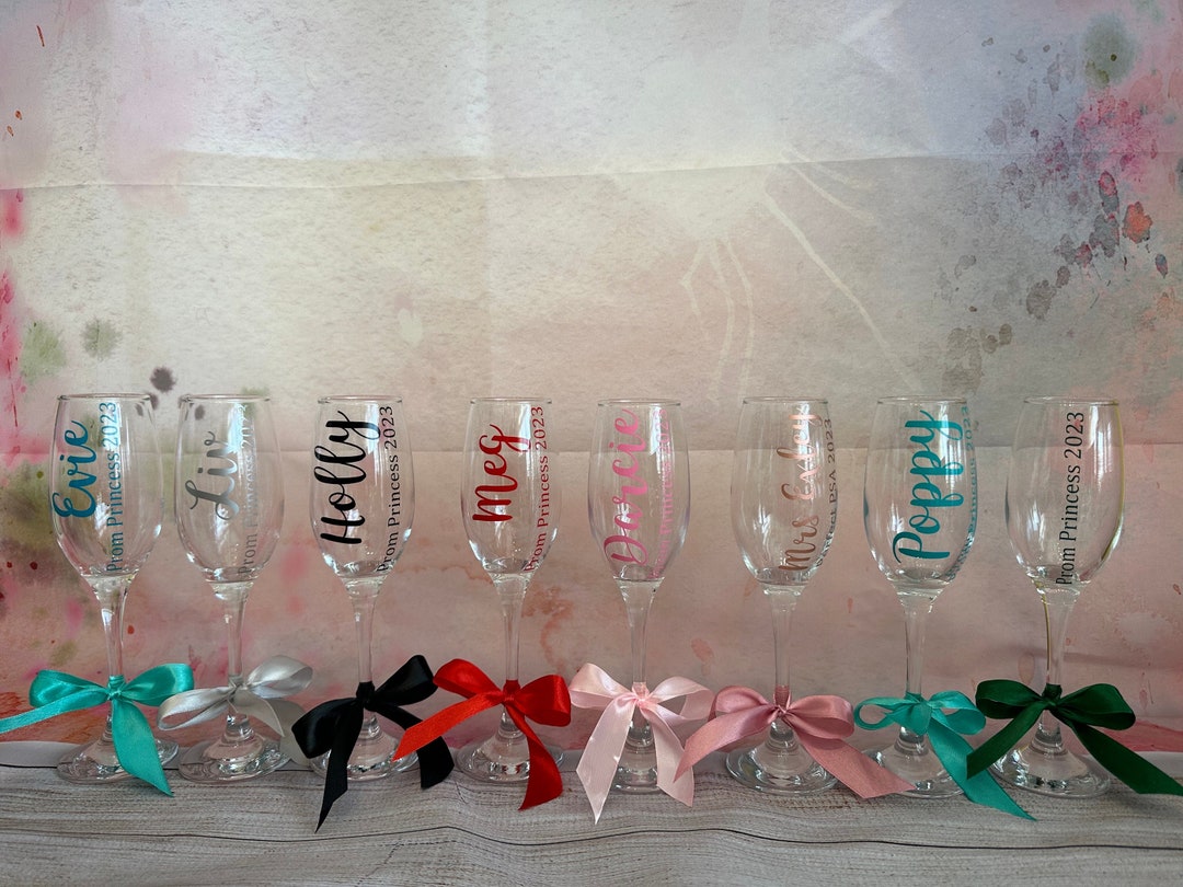 Prom Champagne Flute | Prosecco Glass | Personalised Glass ...