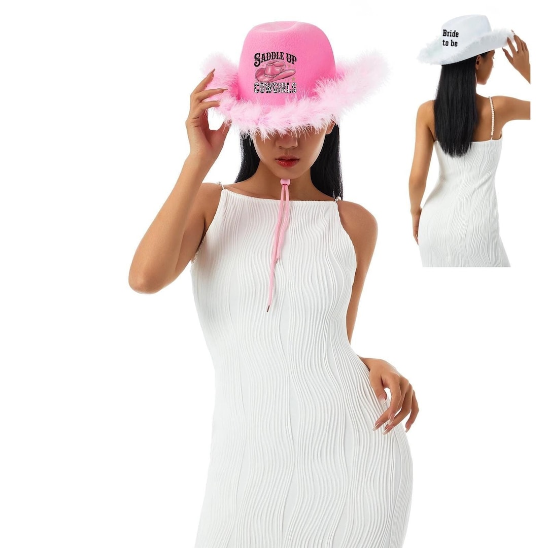 Cowgirl Hen Party Hat | Cowboy Hat | Personalised Hen Hats | Last Rodeo ...