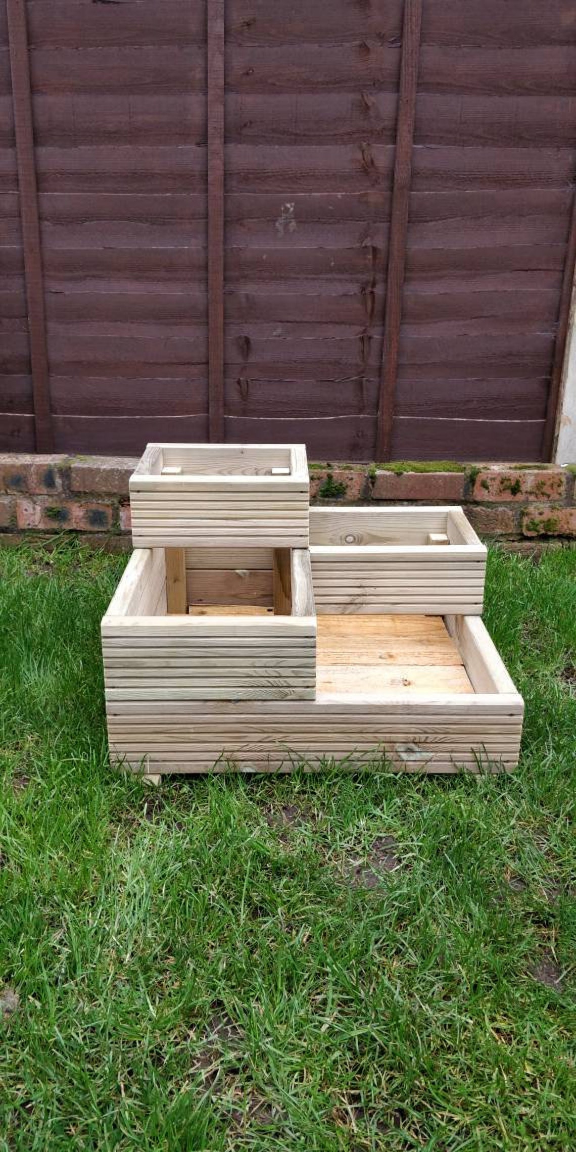 Wooden Corner Garden Planter - 3 Tier Timber Design - Etsy