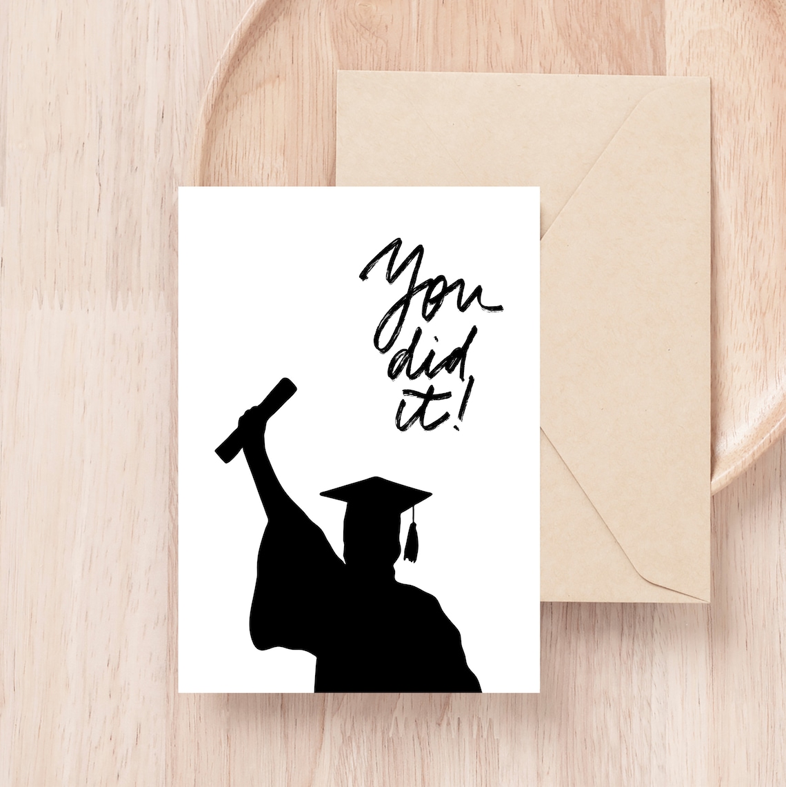 Graduation Card - "you Did It", Printable Graduation Card Student ...