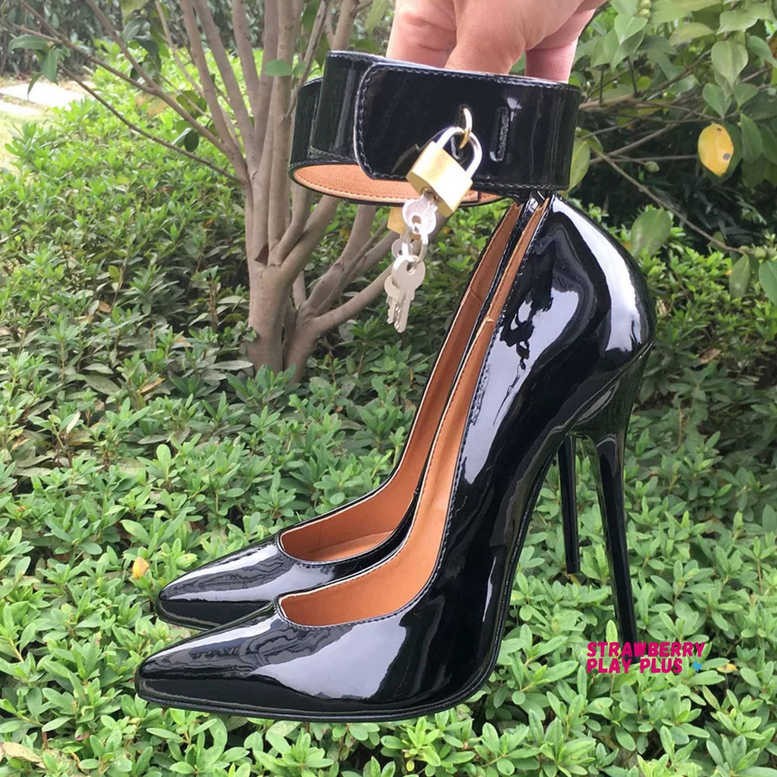 Black Sissy Heels Lockable 12 Cm Heel 4.7 Inch Heel up - Etsy
