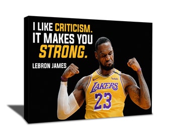 Lebron James Quote Canvas Poster - Etsy
