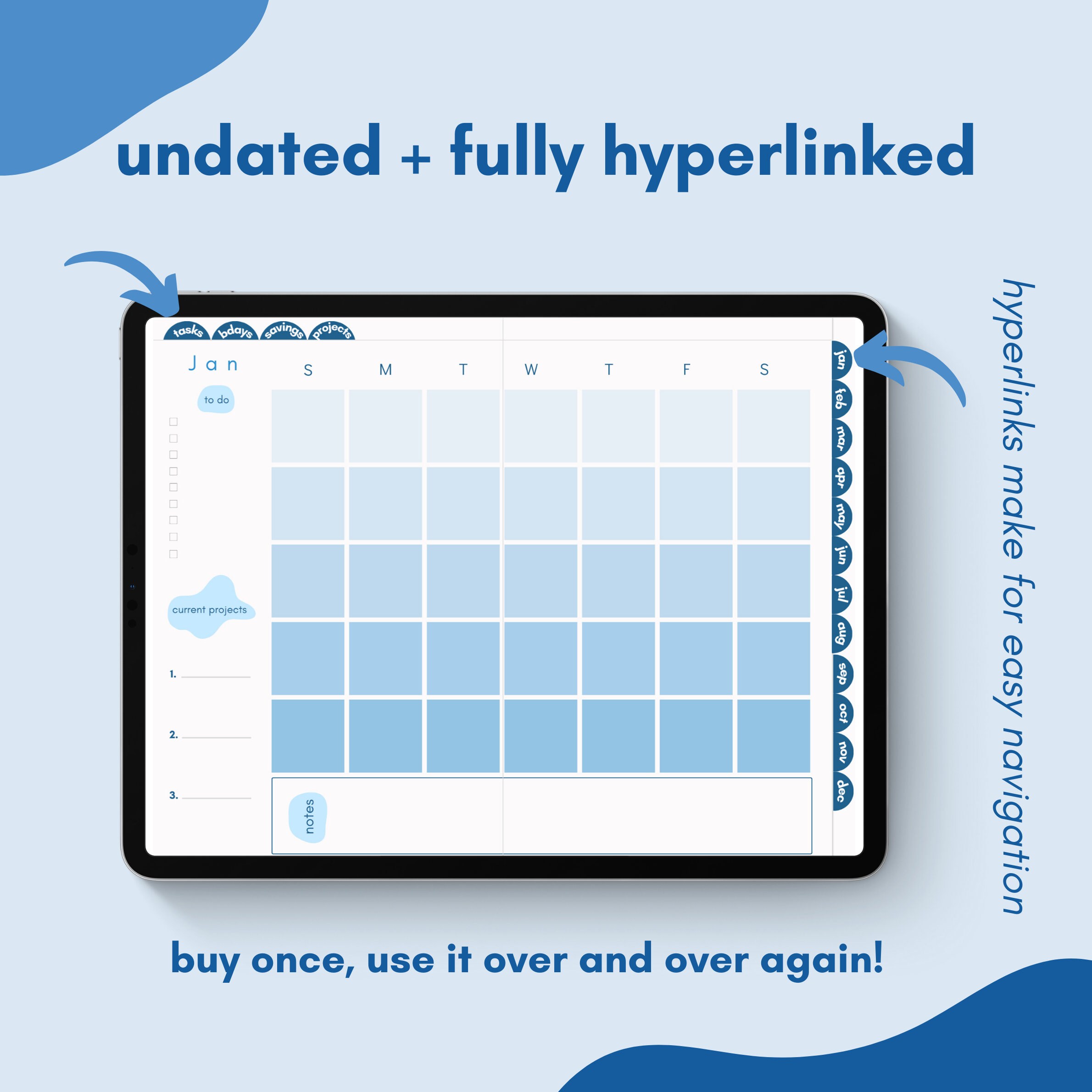 Undated Ultimate Productivity Planner | Productive as F*** | Goodnotes ...