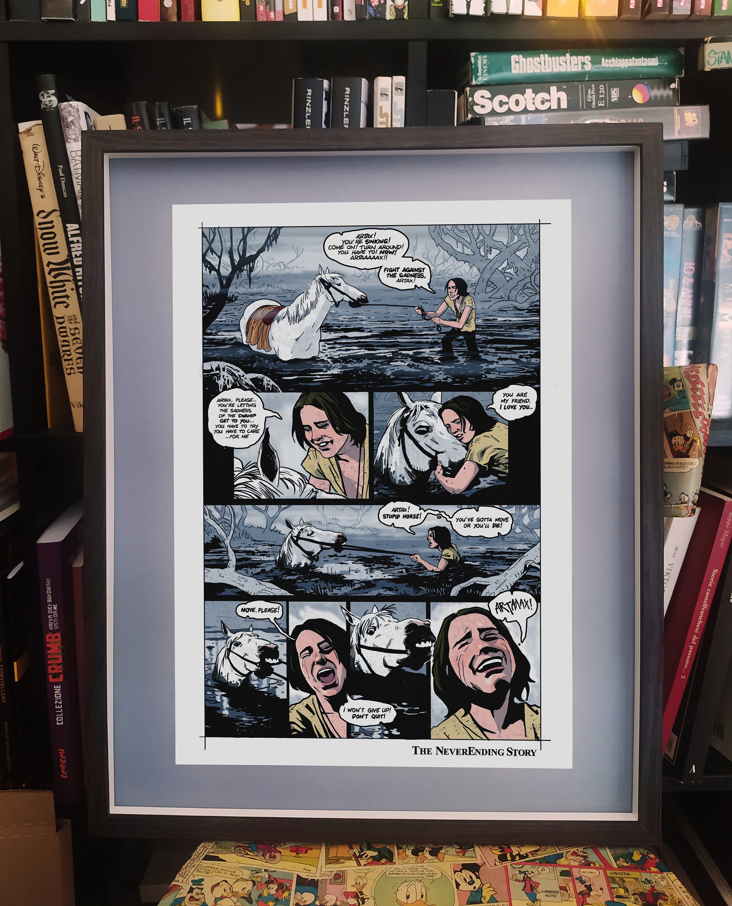 NEVERENDING STORY - Comic Book-page Poster - Limited Editon Prints - Etsy