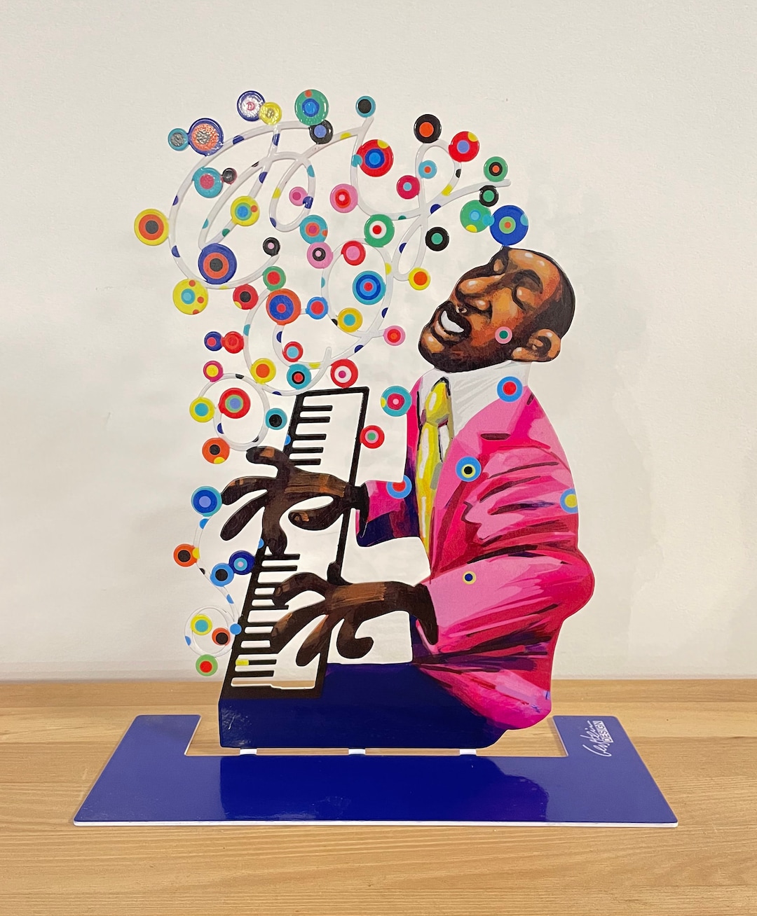 David Gerstein Pop Art Metal Sculpture Musicians "pianist Jazz " - Etsy