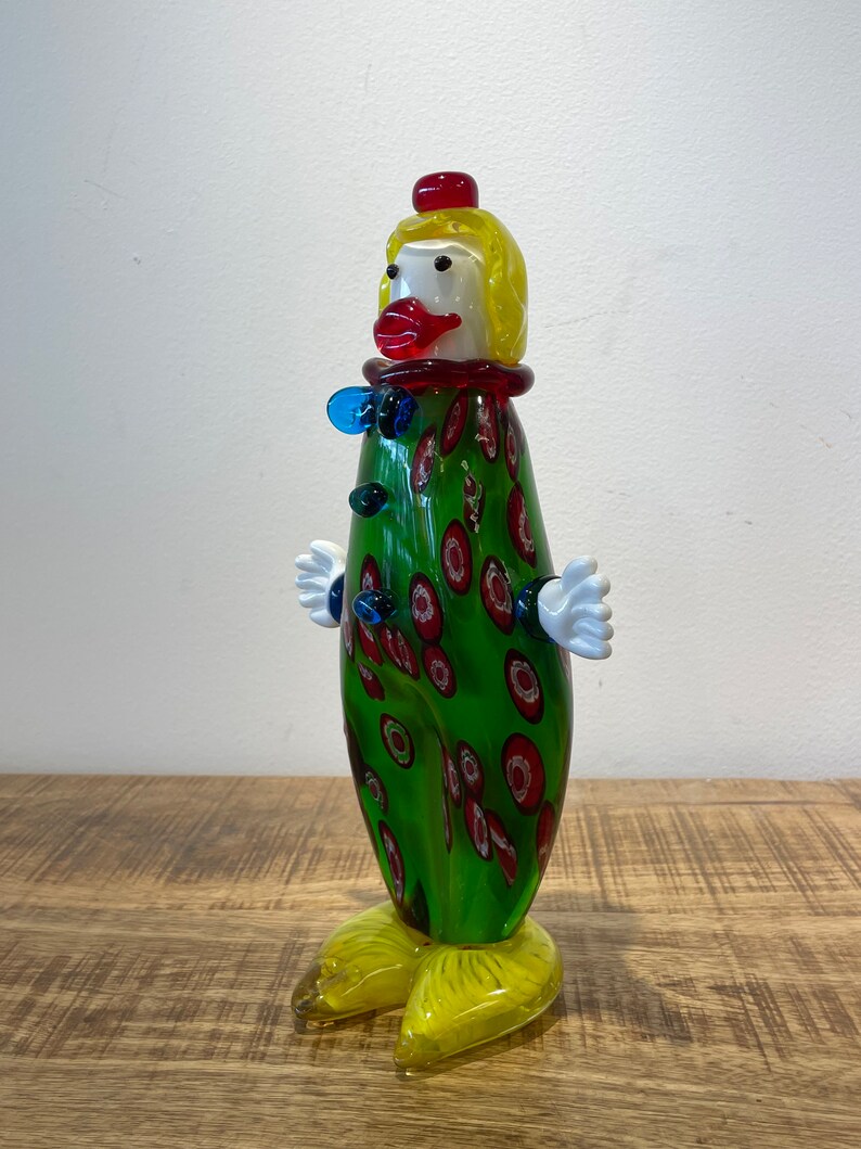 Murano Hand-made Stained Glass Sculpture " Clown " - Etsy