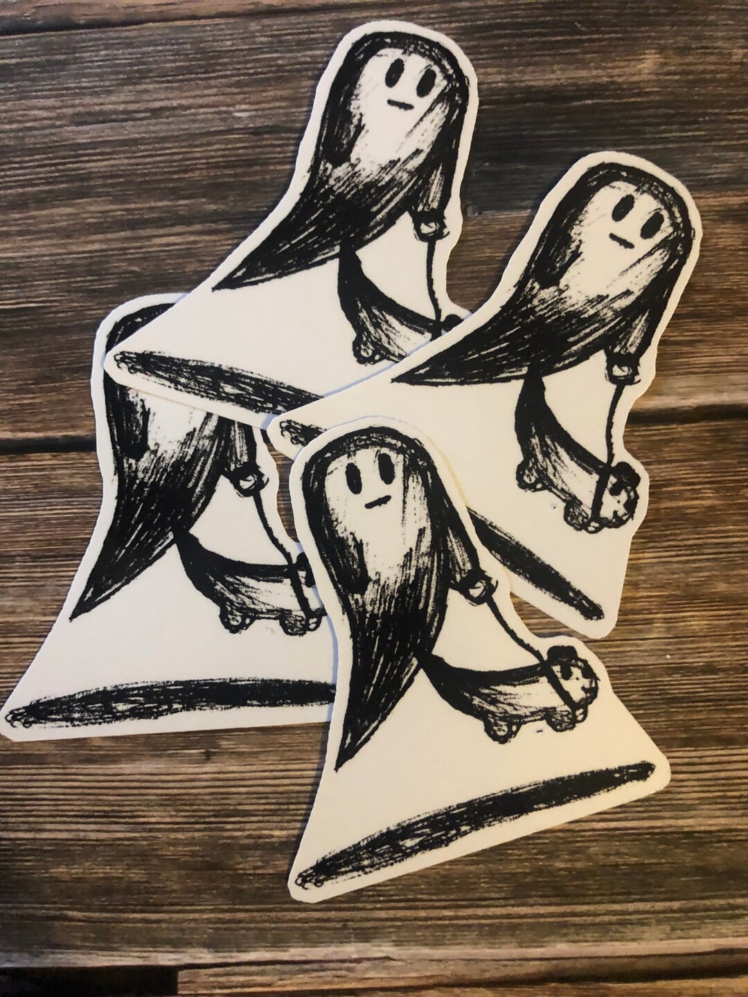 Gothic Ghost Dog Walker Ghost Sticker Horror Water Resistant - Etsy