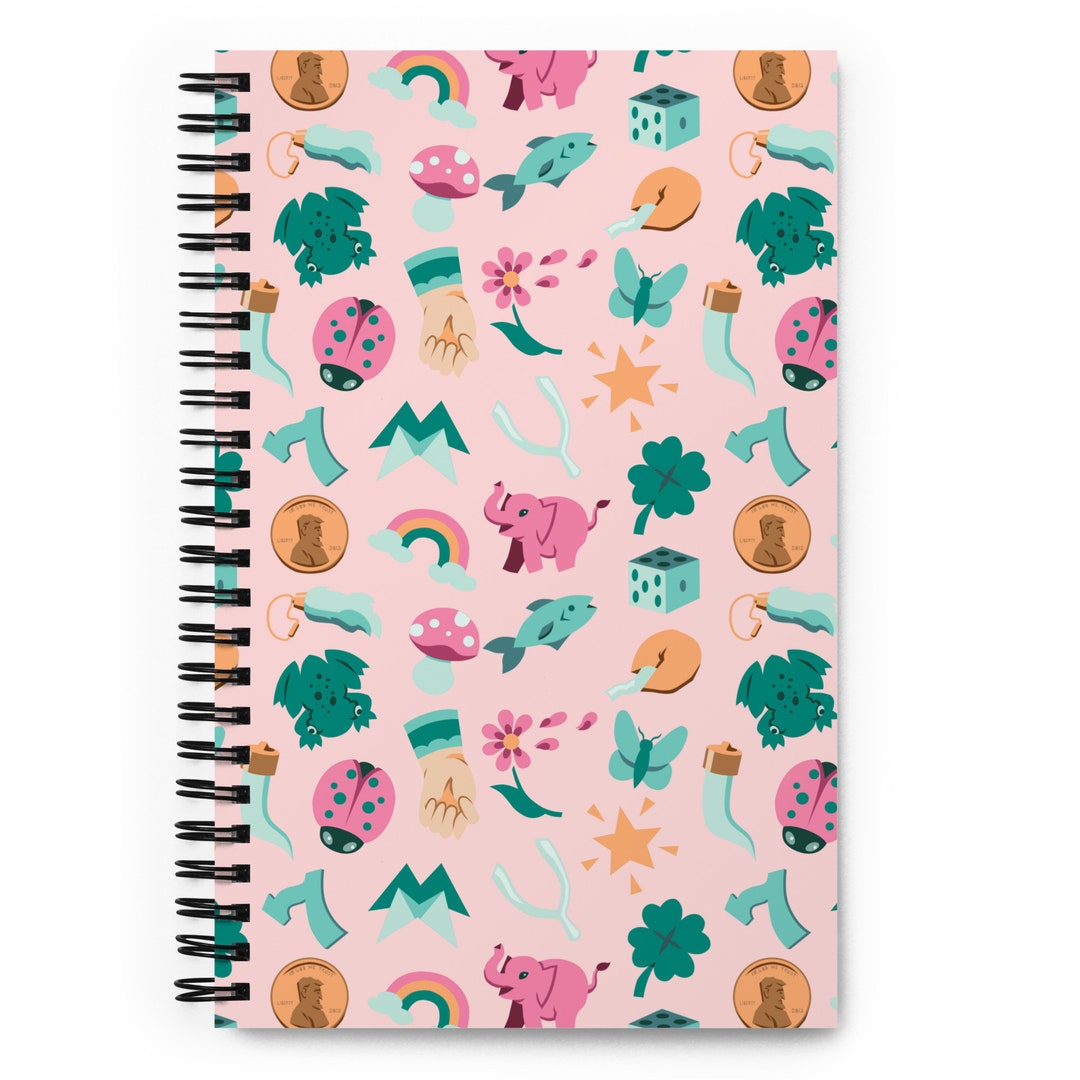 Good Luck Charmed Spiral Notebook - Etsy