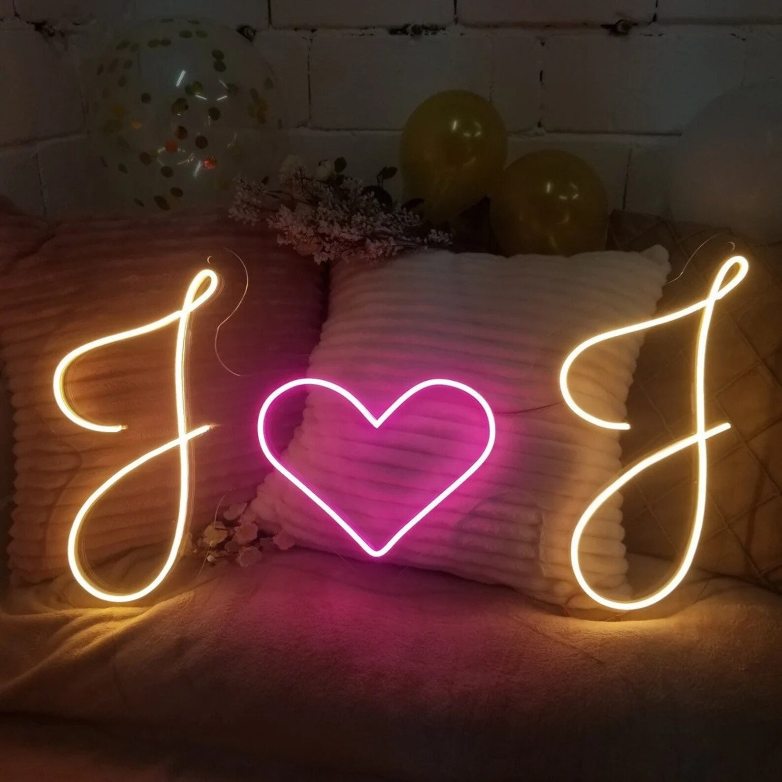 Wedding NEON SIGN for Reception Your Initials Wedding - Etsy