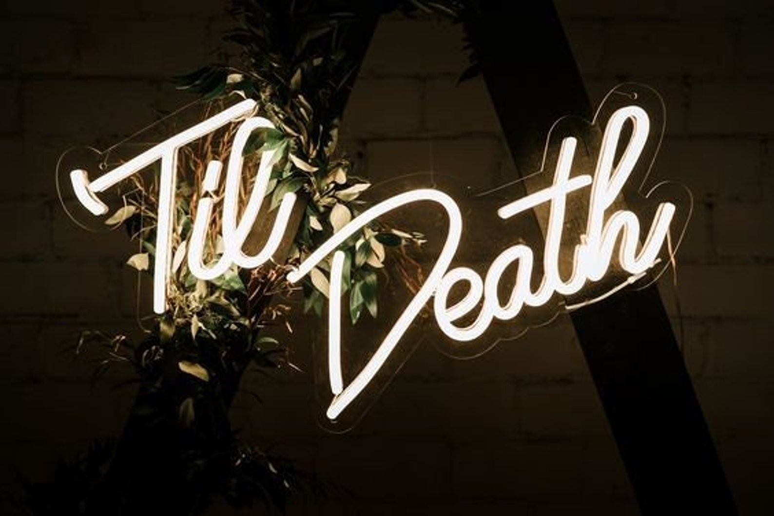 Til Death Neon Sign Wedding Neon Sign Custom Neon Sign Neon - Etsy