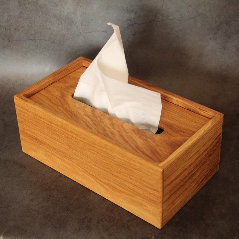 Wooden Tissue Box Cover - Etsy