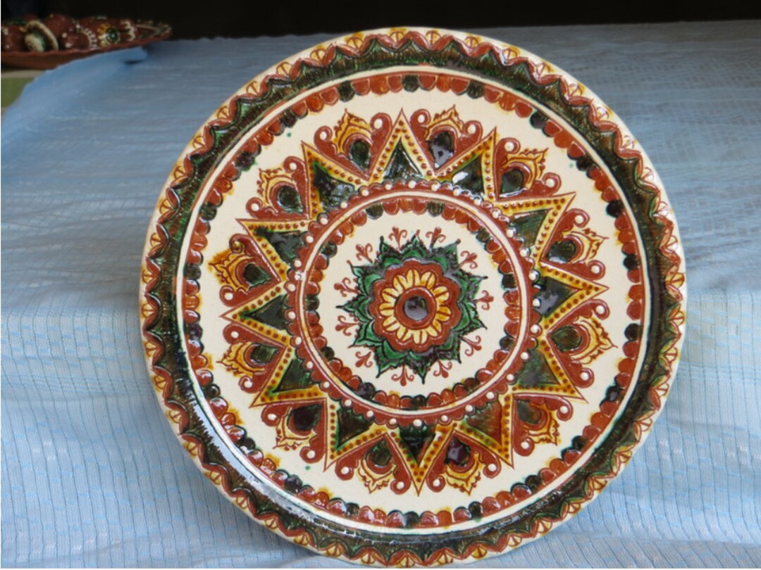 Ukrainian Ceramic Plate Made by Hand in the City of Kosiv is the ...