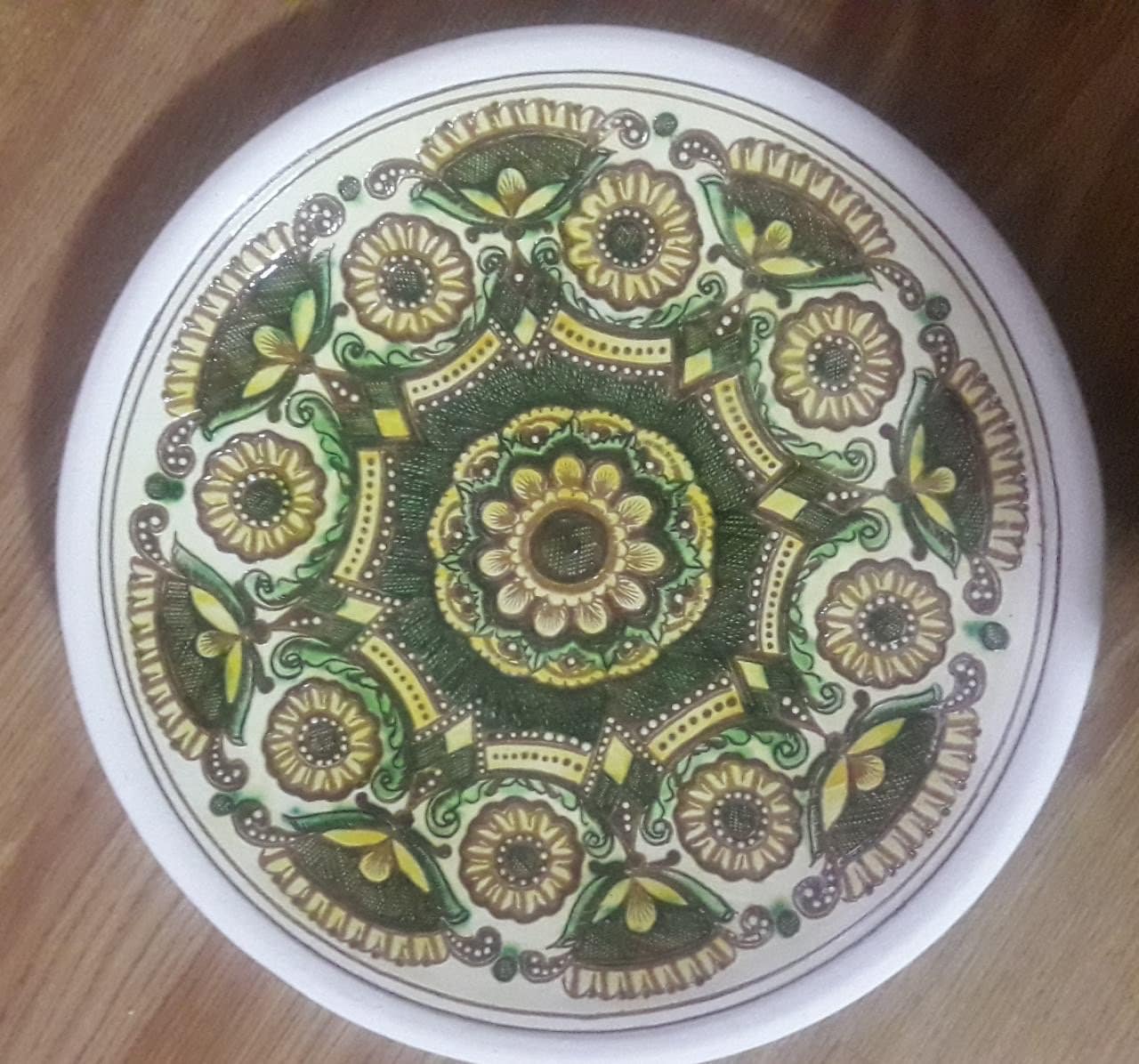 Ukrainian Ceramic Plate Made by Hand in the City of Kosiv is the ...