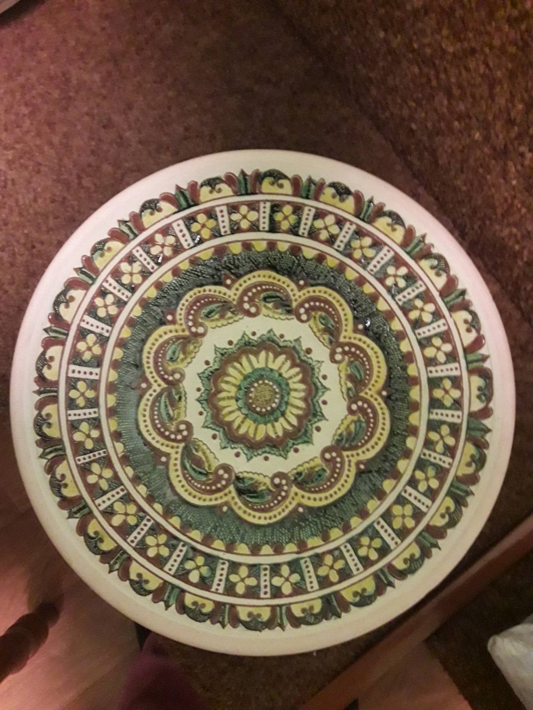 Ukrainian Ceramic Plate Made by Hand in the City of Kosiv is the ...