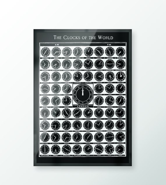 The Clocks of the World Digital Download Printable Poster - Etsy