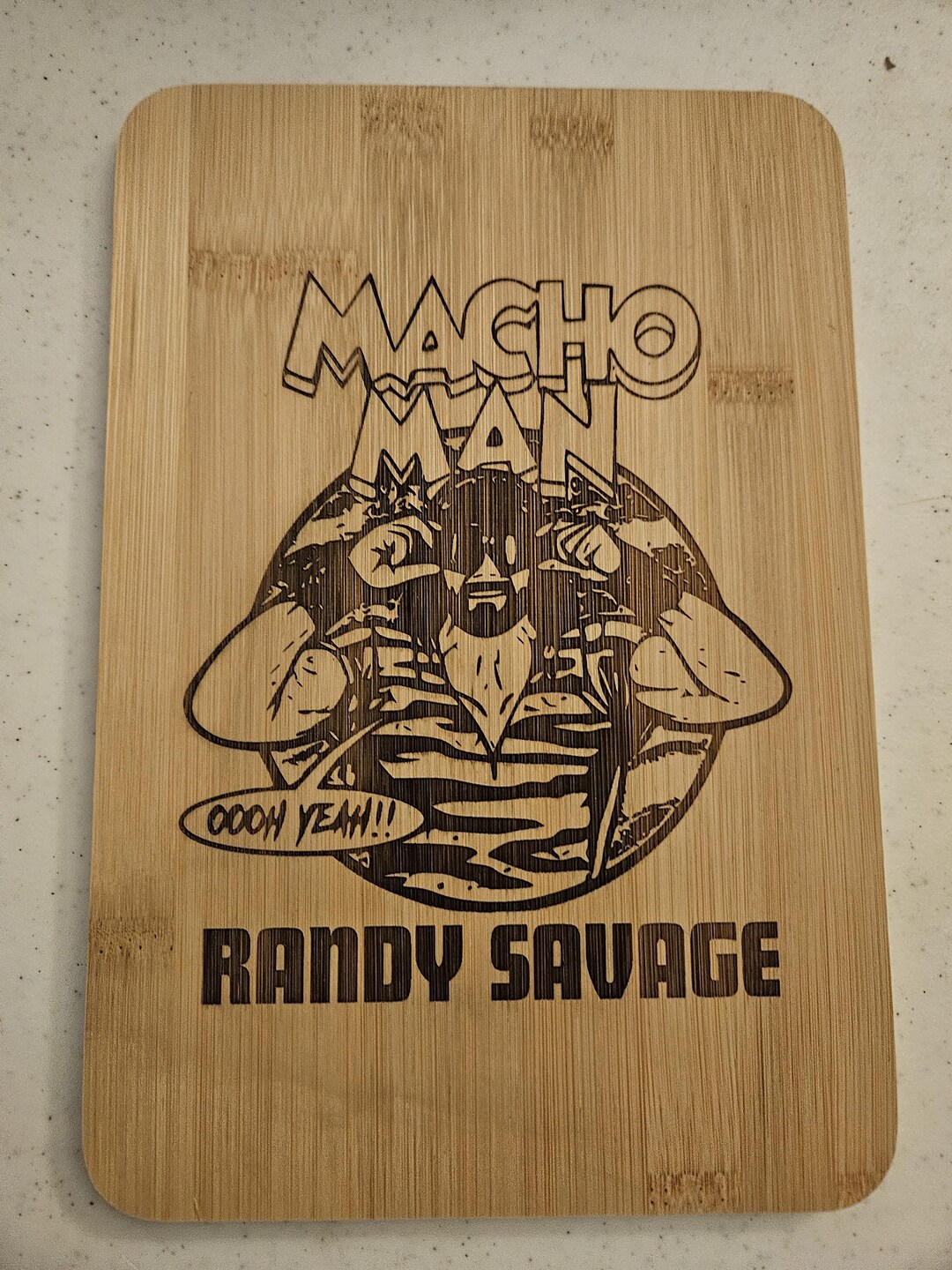 Randy Macho Man Savage Laser Engraved Cutting Board - Etsy