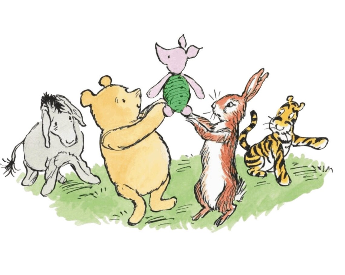 Classic Winnie the Pooh Party Decal - Etsy