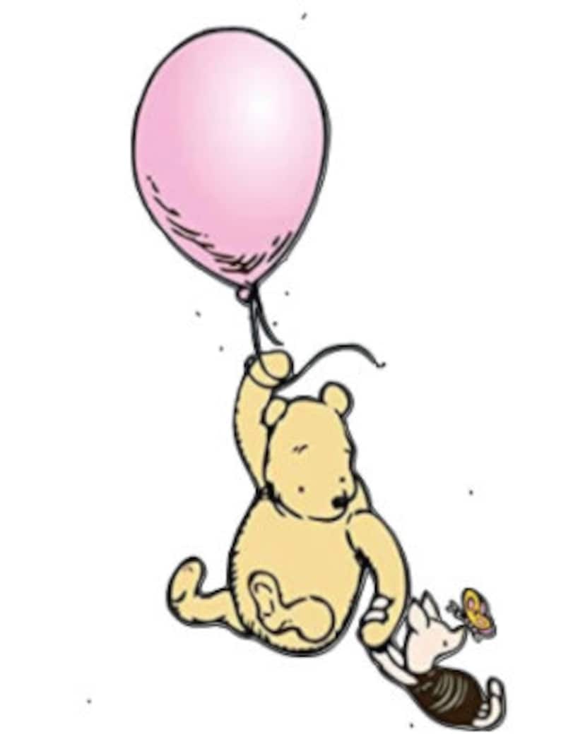 Winnie the Pooh and Piglet Balloon Decal | Etsy