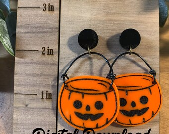 Pumpkin Bucket Svg - Etsy