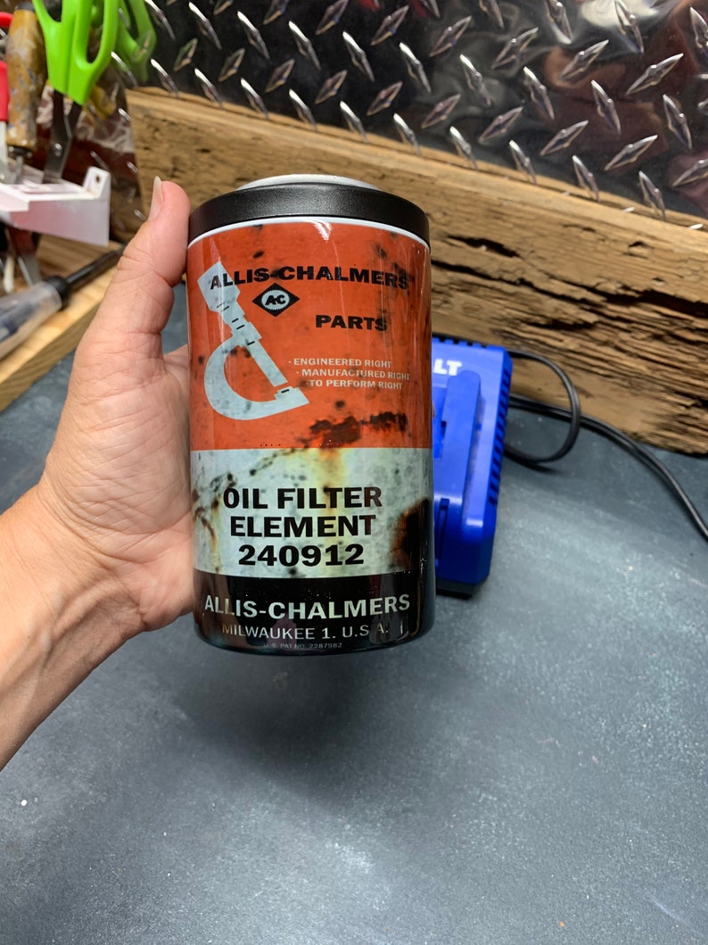 Rusty Vintage Allis-chalmers Oil Filter Element Tumbler | Etsy