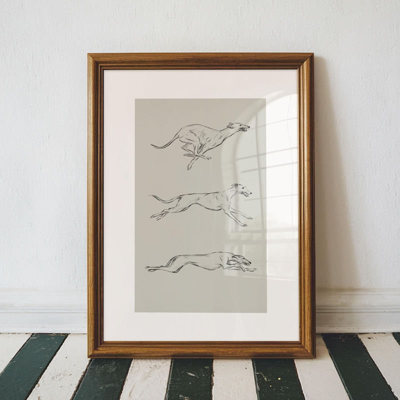 Greyhound Poster Digital - Etsy UK
