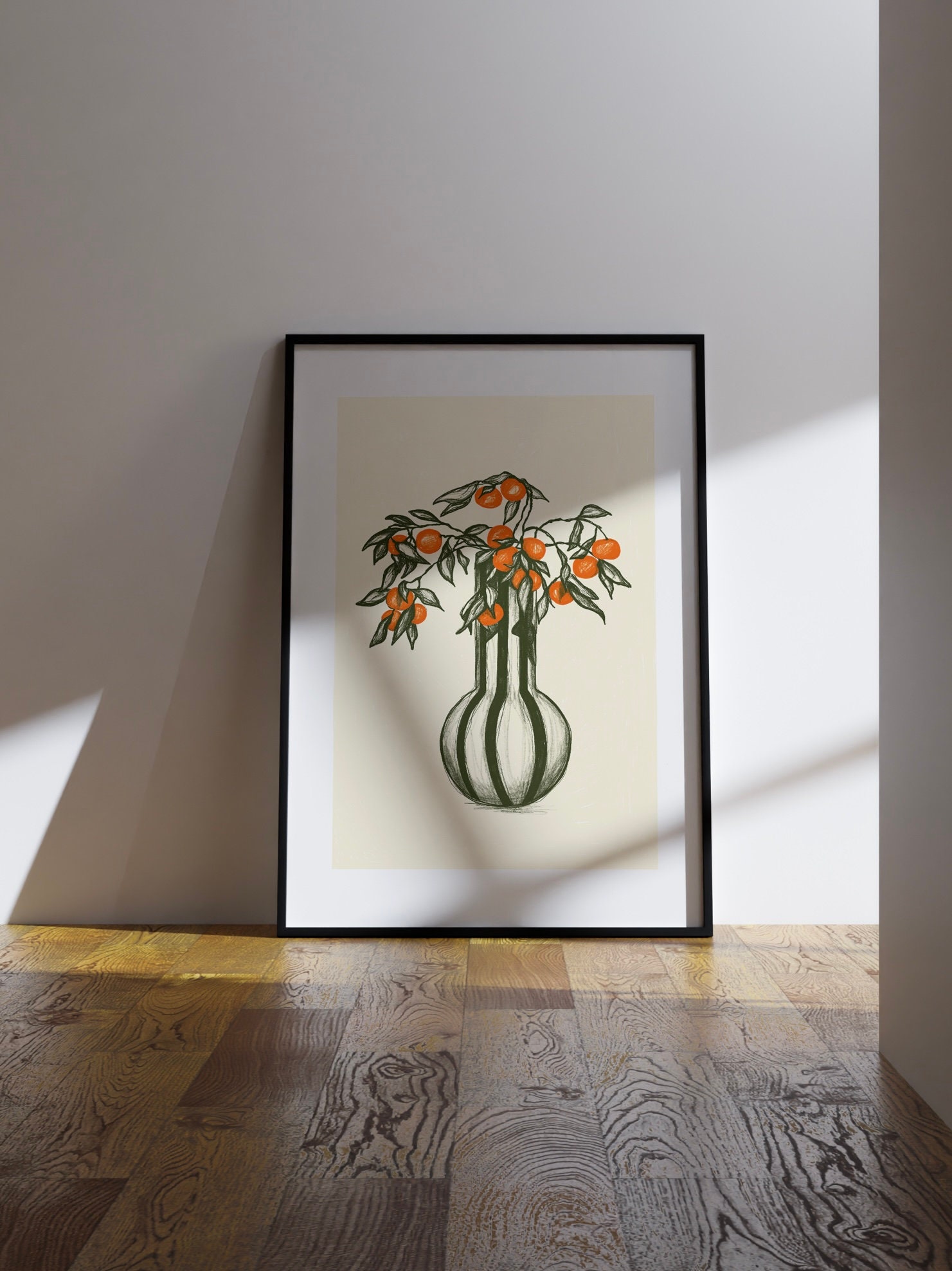 Orange Tree Print, Orange Tree Wall Art, Oranges Print, Oranges Art ...