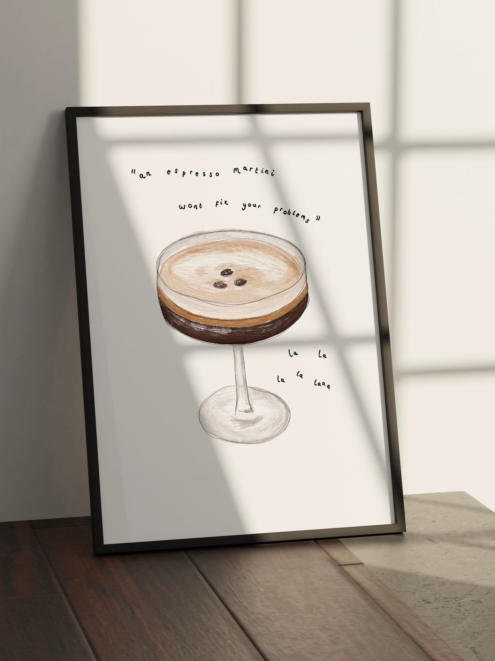 Espresso Martini Print, Cocktail Poster, Cocktail Print, Kitchen ...