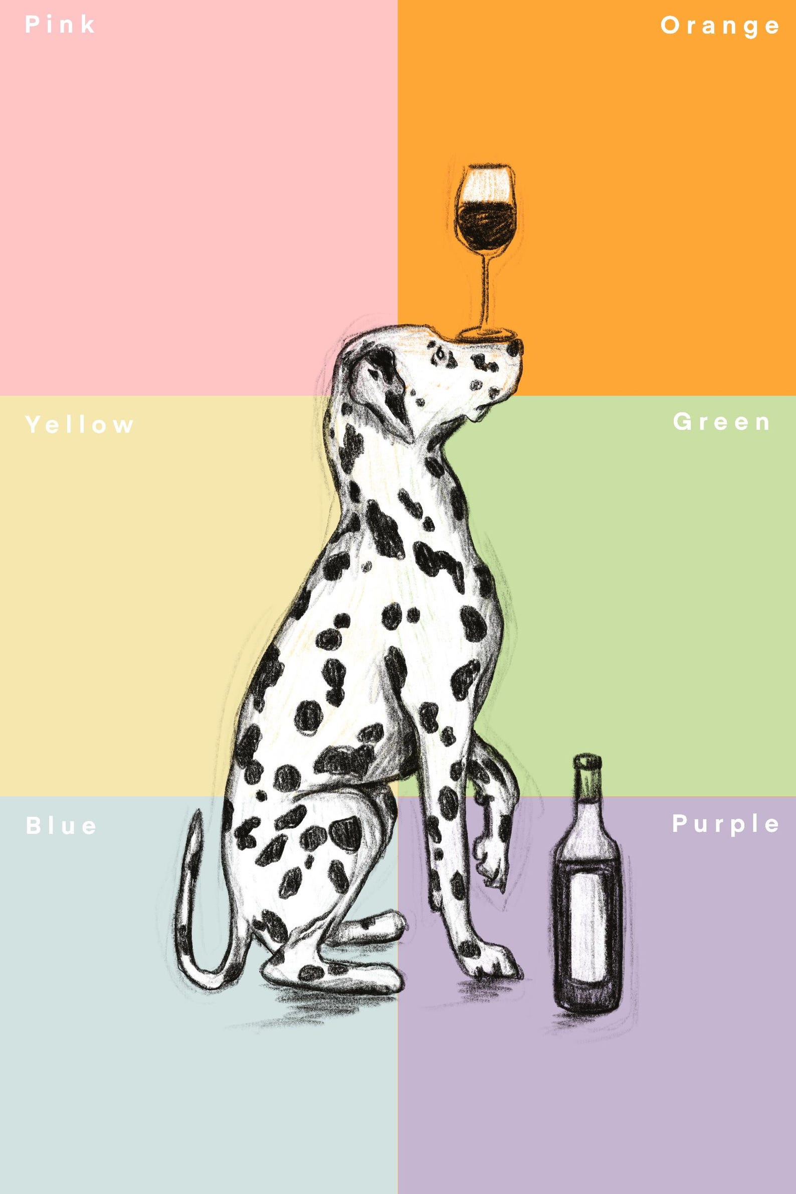 Customisable Dalmation Wall Art | Dalmation Drawing, Dalmation Print ...