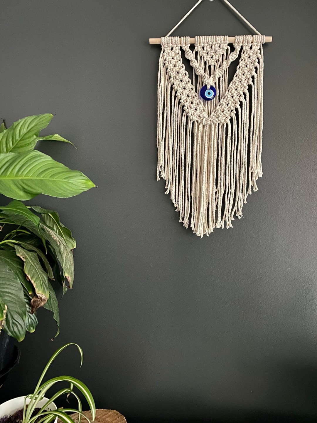 Evil Eye Macrame Wall Hanging, Macrame Decor, Boho Decor, - Etsy