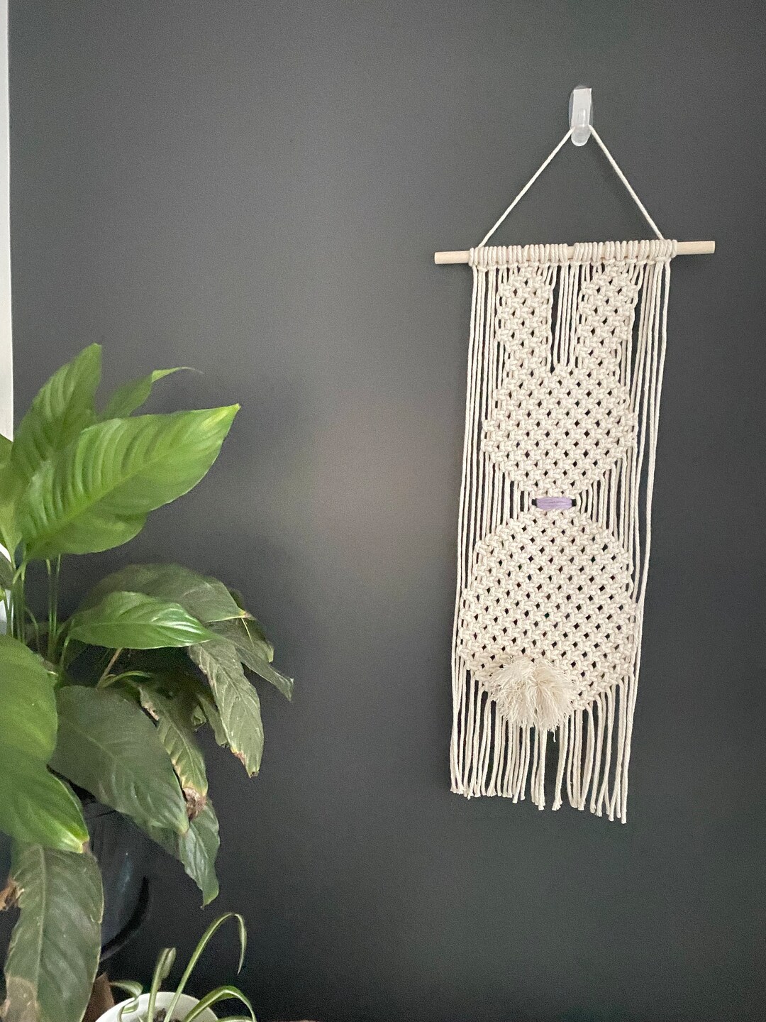 Bunny Macrame Wall Hanging, Easter Decor, Nursery Decor, Macrame Decor ...