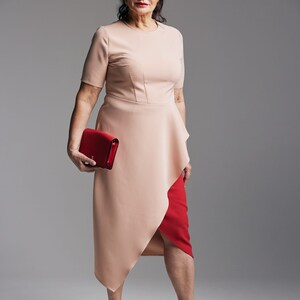 Colorblock Dress PDF Sewing Pattern/sizes Us20-us30/difficulty - Etsy