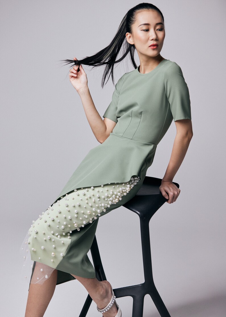 Colorblock Dress PDF Sewing Pattern/sizes Us20-us30/difficulty Level ...