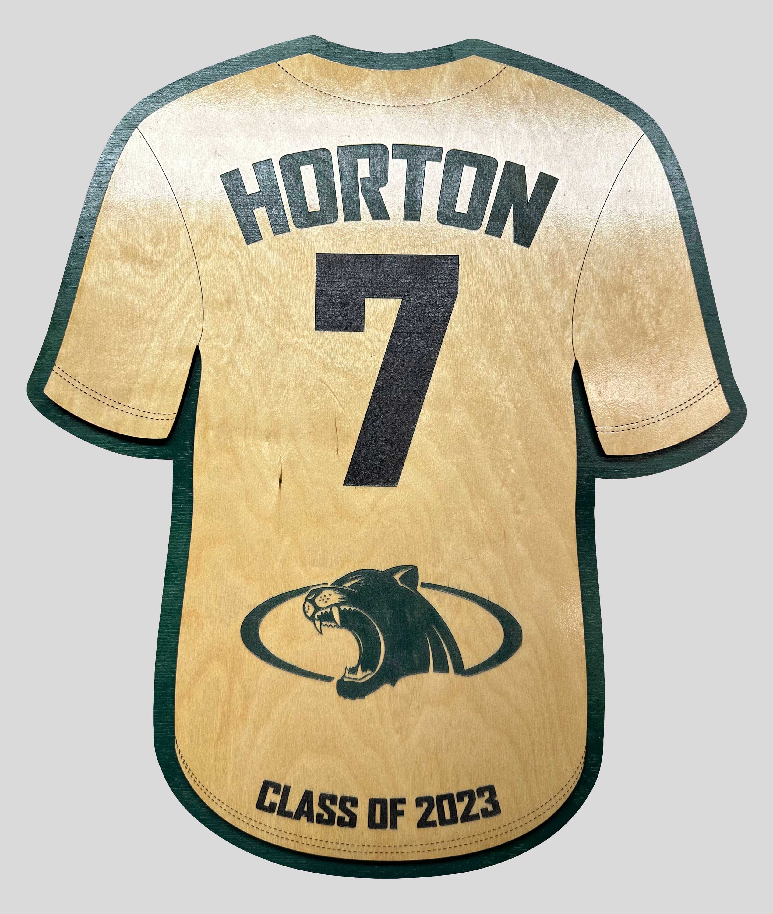 Personalized Laser Cut Wood Baseball / Softball Jersey Trophy - Fully ...