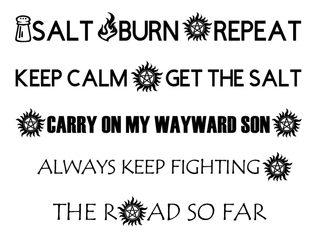 SPN Rear Window Car Decals - Etsy Australia