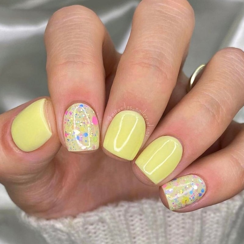 Yellow Nails - Etsy