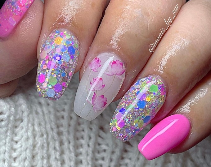 SPRING FLING Spring Nail Dip, Glitter Dip Powder, Glitter Nail Dip, Dip ...